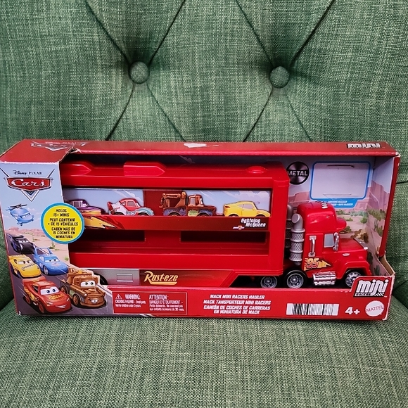 Disney | Toys | Disney Cars Mack Mini Racers Hauler Red Toy Truck ...